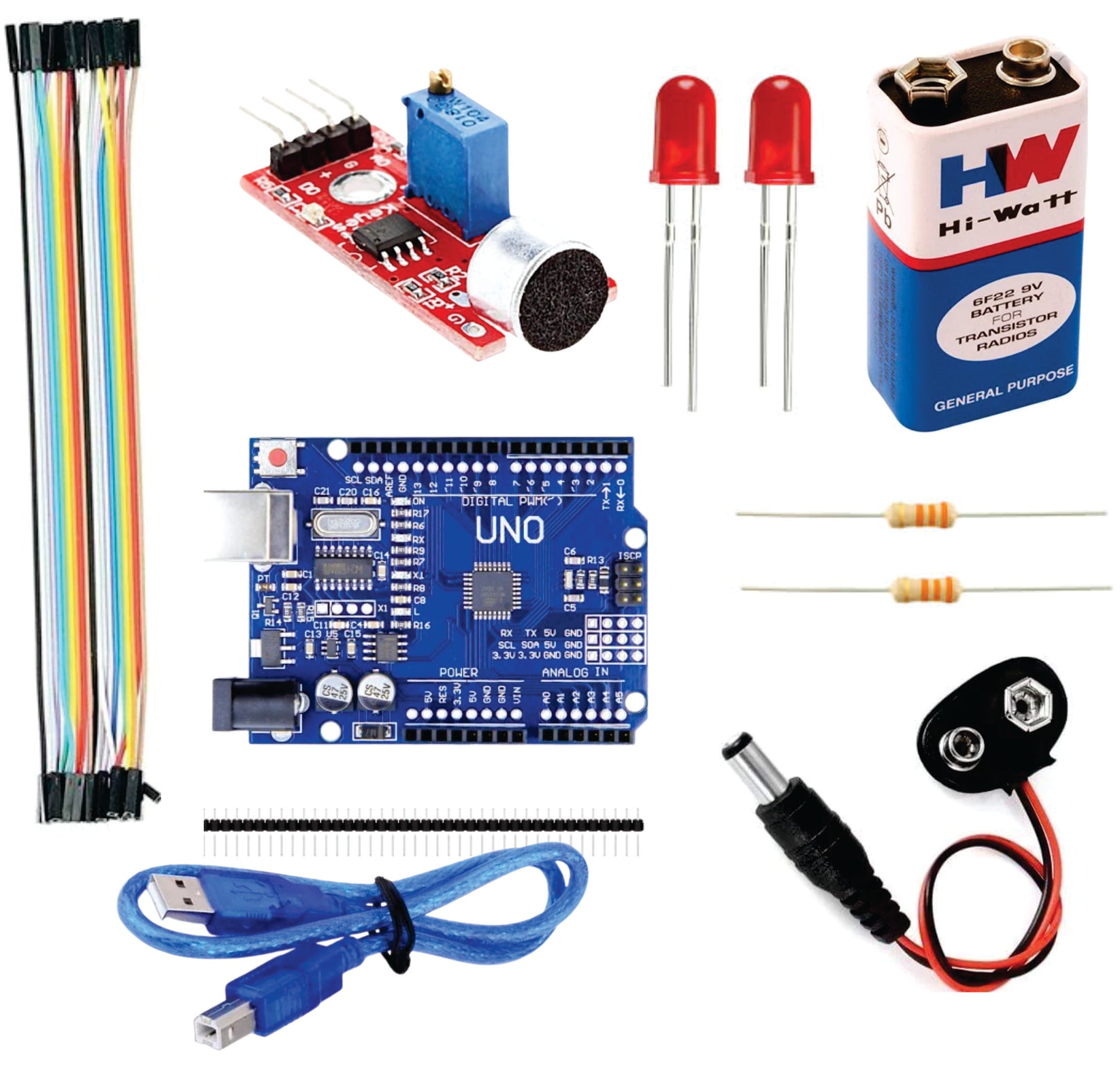 Clap Switch with Arduino and Sound Sensor project kit – SKYNET ROBOTICS