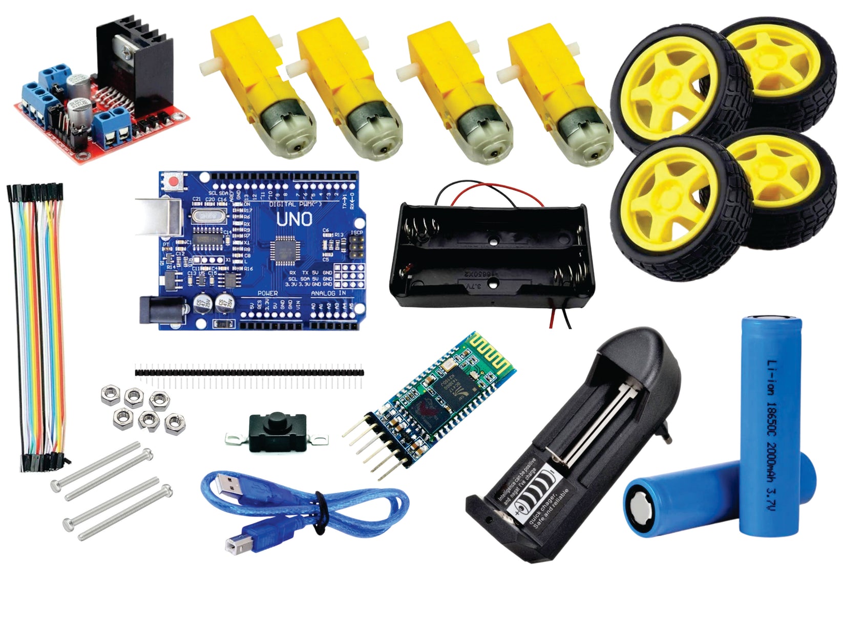bluetooth control car arduino – SKYNET ROBOTICS