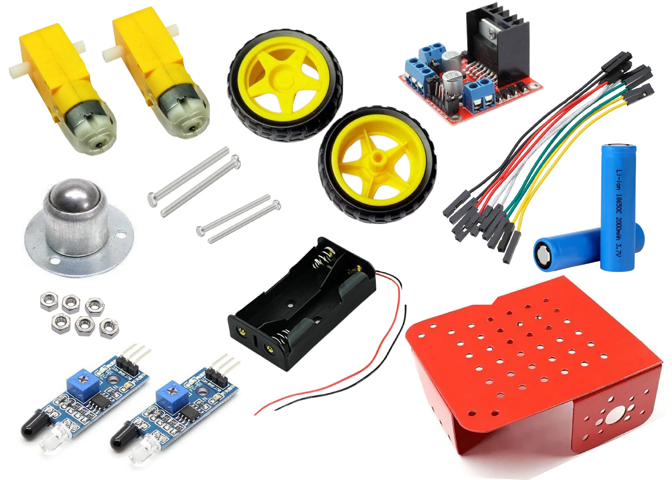 Line follower robot (without microcontroller)) – SKYNET ROBOTICS