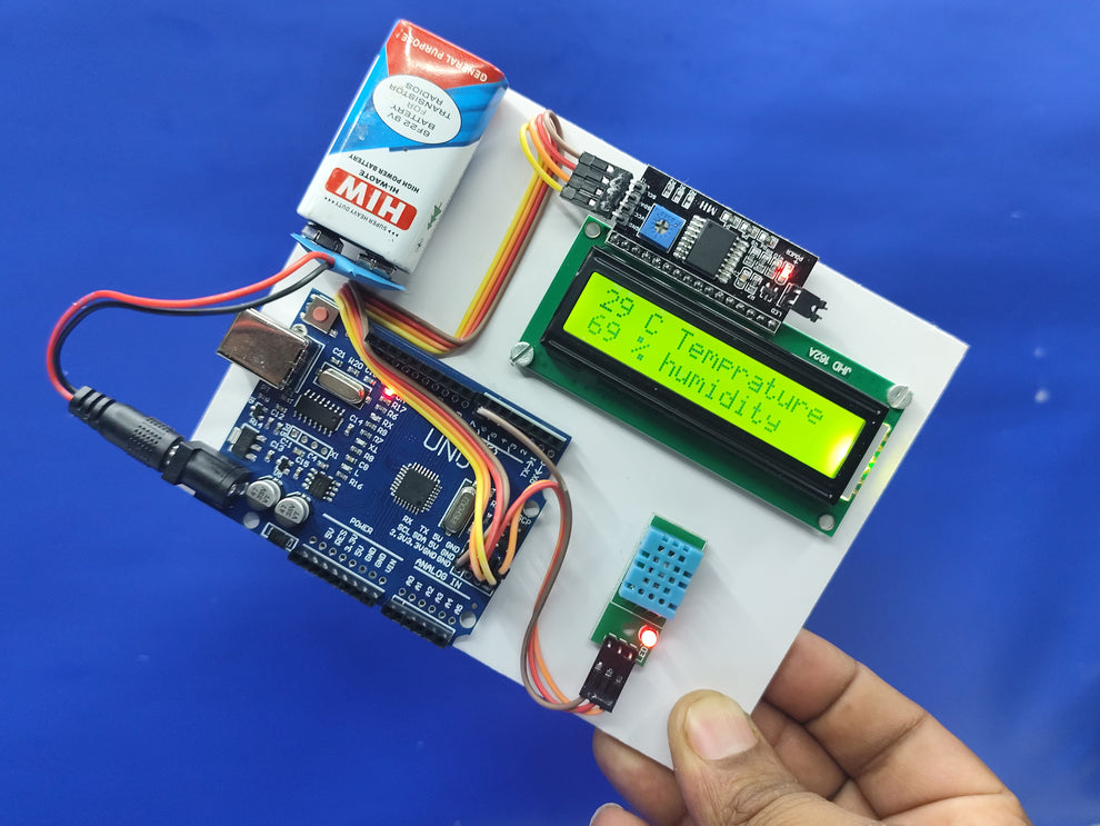 Arduino Weather Station DHT11 ready made – SKYNET ROBOTICS