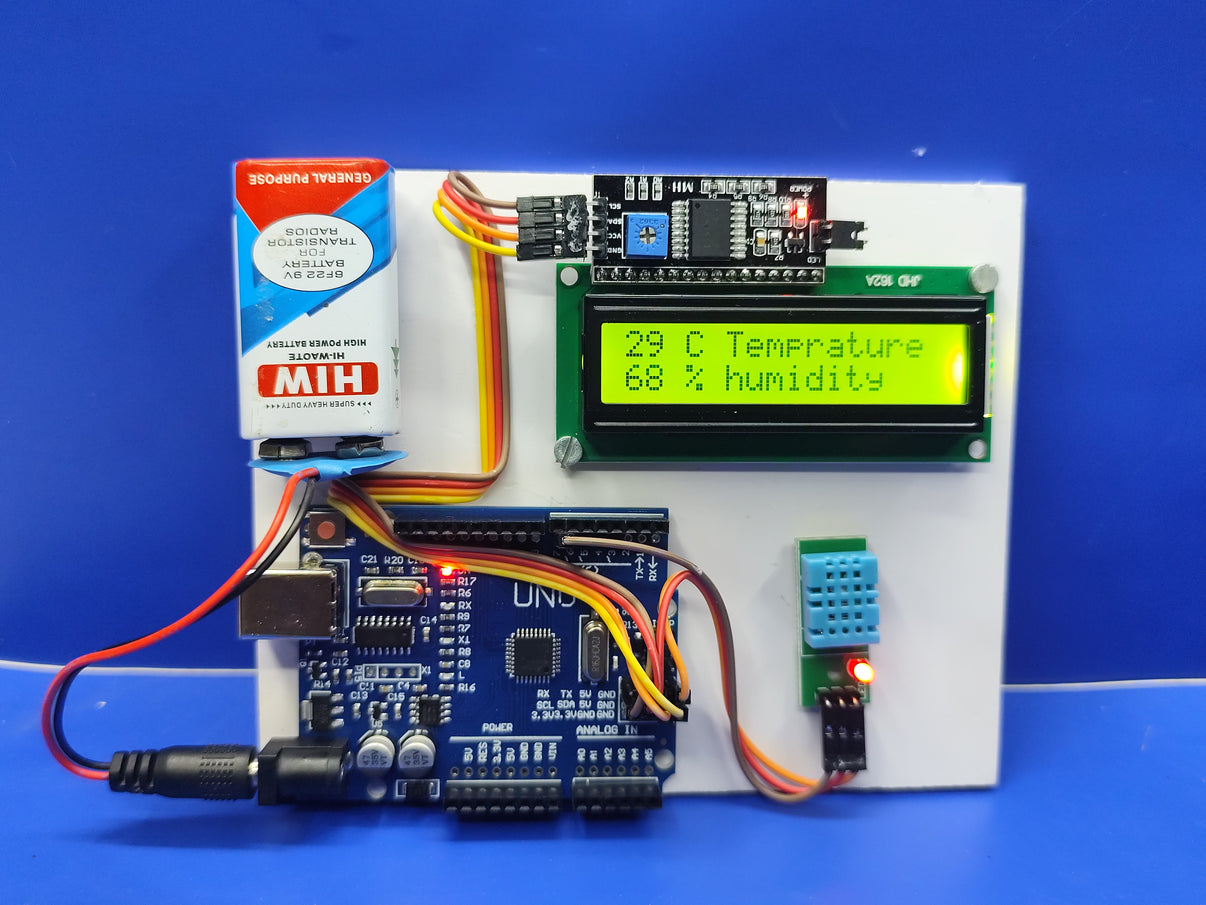 Arduino Weather Station DHT11 ready made – SKYNET ROBOTICS