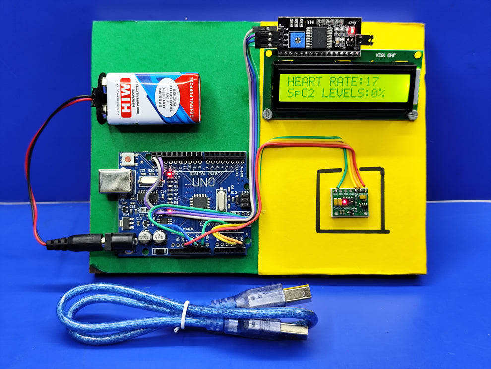 Arduino Heart rate Monitor Max30100/30102 Project (Ready made ...